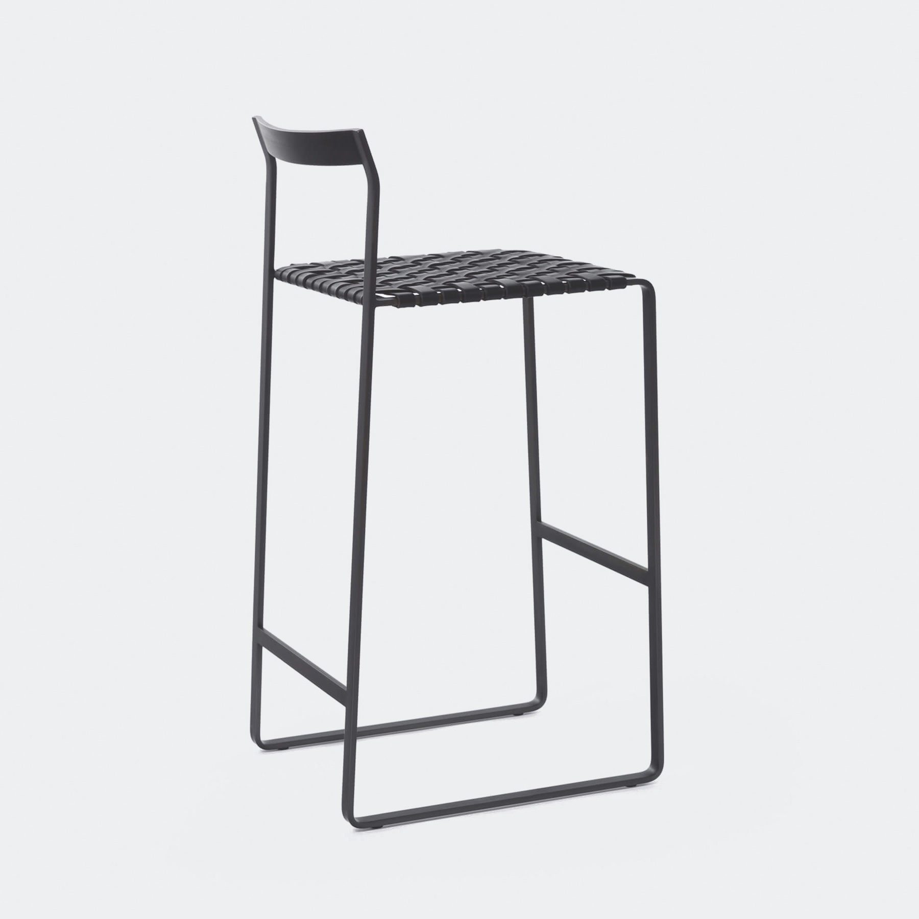 Metal Back Bar Stool | HOLLY HUNT