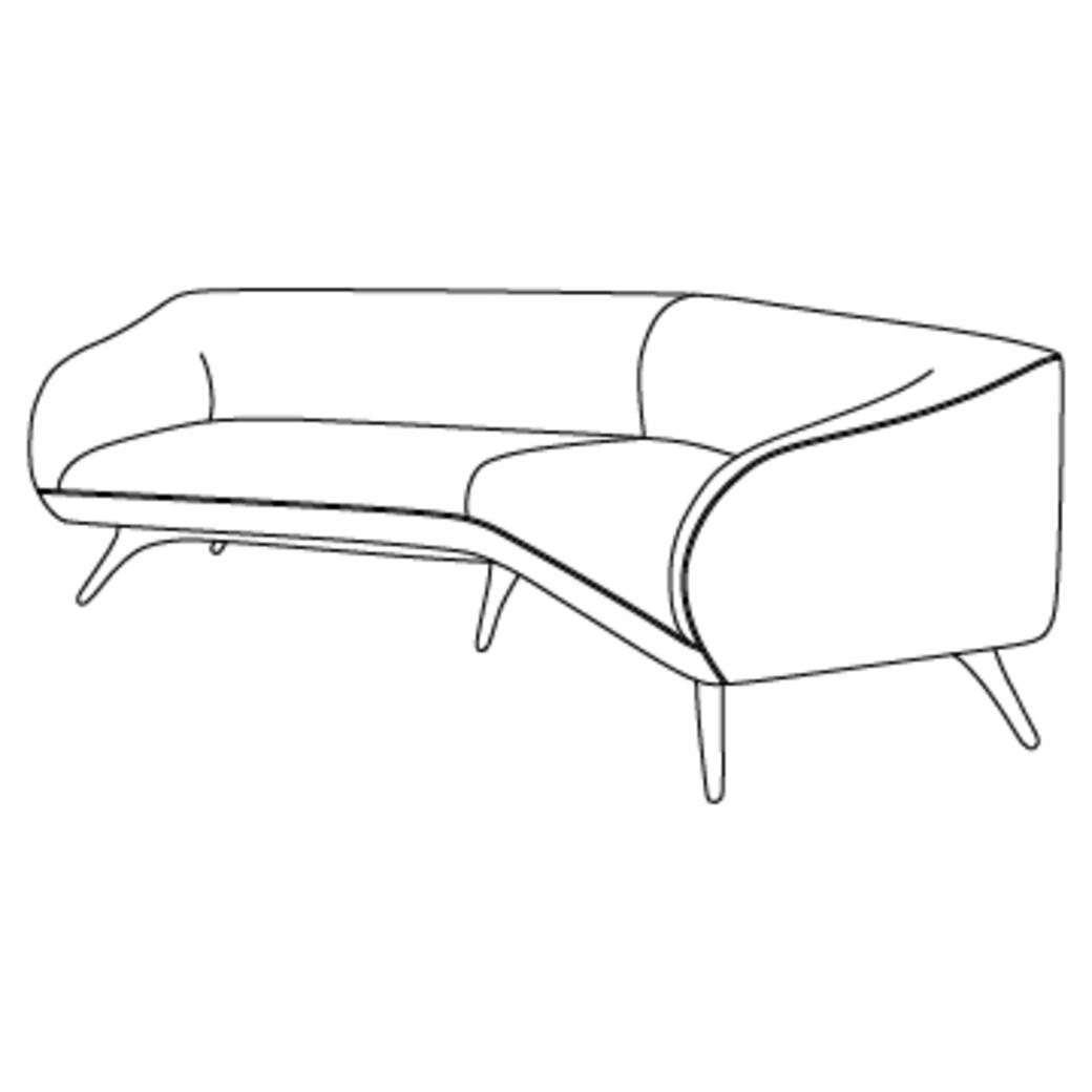 Fifth Avenue Angled Sofa | HOLLY HUNT