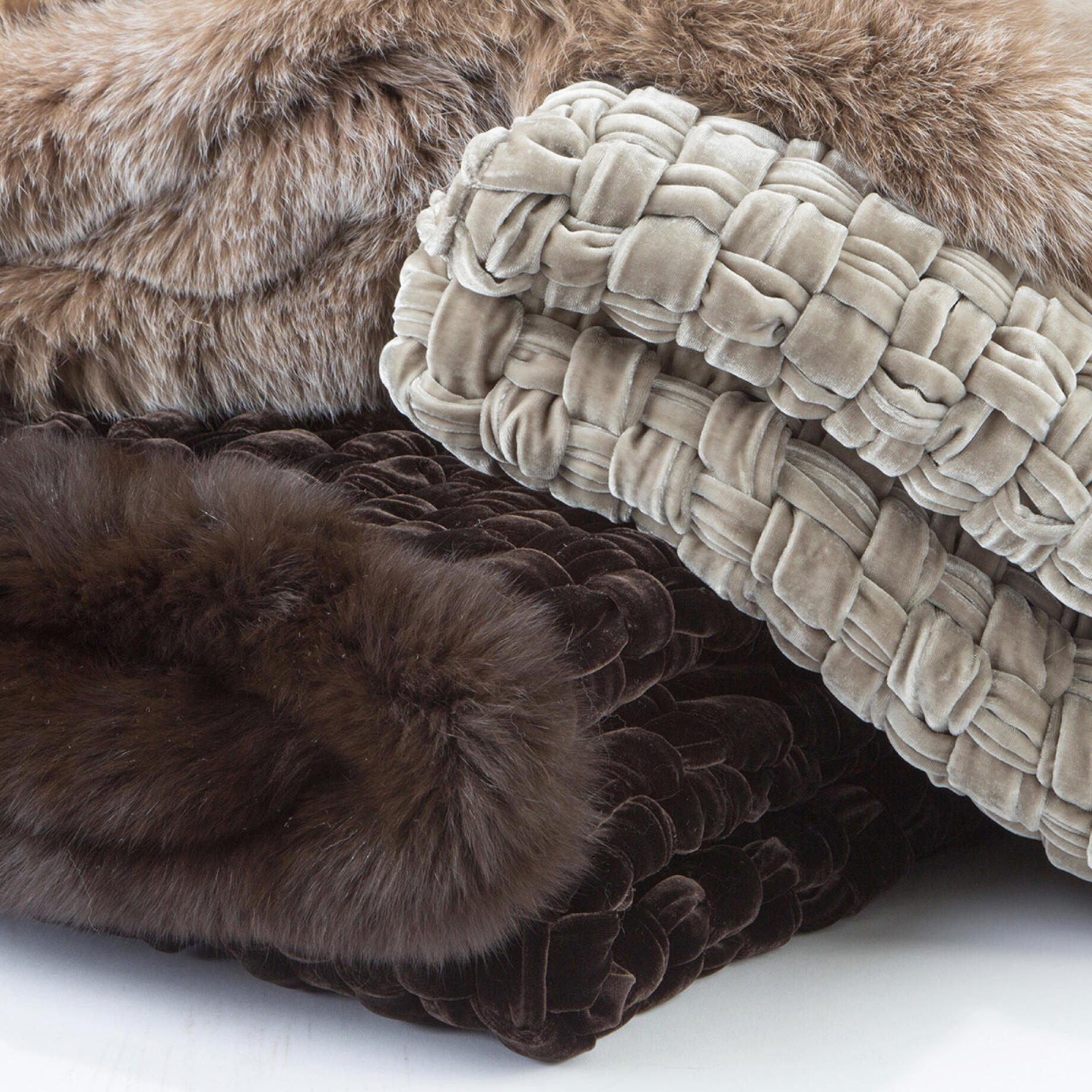 Woven Velvet Throw | HOLLY HUNT